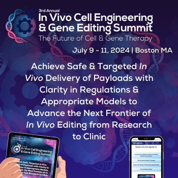 In Vivo Cell Engineering & Gene Editing Summit | Register